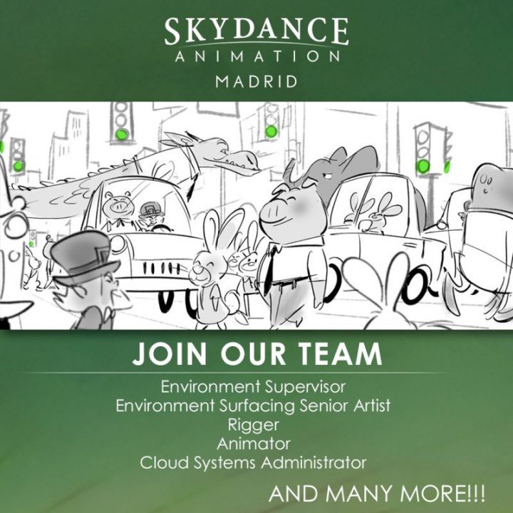 Skydance Animation in Madrid is now hiring! - INDAC