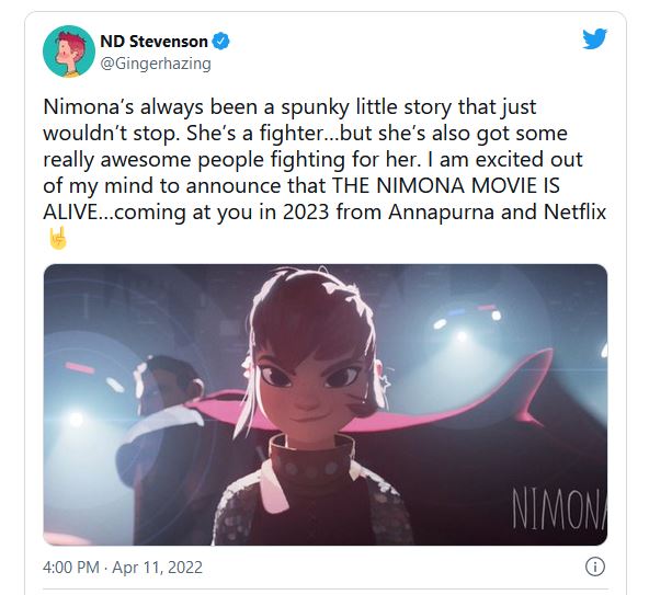 ‚Nimona‘ Starring Chloë Grace Moretz, Riz Ahmed & Eugene Lee Yang ...