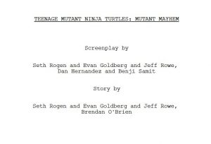 Road to the Oscars – FYI: The Script of Teenage Mutant Ninja Turtles ...
